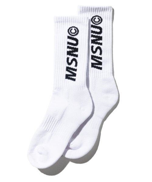 MSNU Logo Socks MUZAS001-WT（ソックス/靴下）｜MASSNOUN（マスノウン）のファッション通販 - ZOZOTOWN