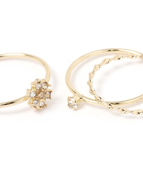 シンプルセットリング3[tiny tiny(ティニーティニー)]（リング）｜tiny tiny（ティニーティニー）のファッション通販 - ZOZOTOWN