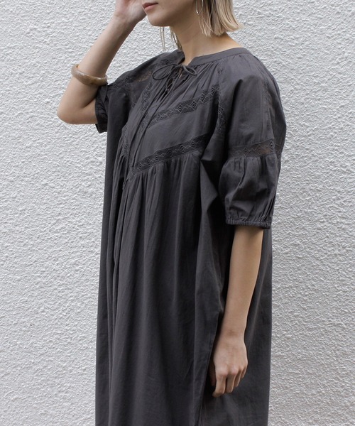 Fizz（フィズ）の「【Fizz/フィズ】 レース使いボリューム袖ワンピース（ワンピース）」 - WEAR