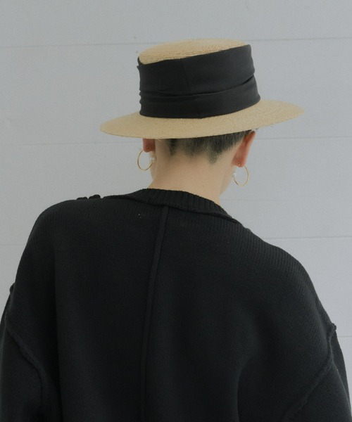 manana suerte（マニャーナスエルテ）の「スカーフ付ストローHAT（ハット）」 - WEAR