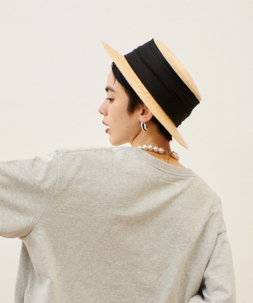 manana suerte（マニャーナスエルテ）の「スカーフ付ストローHAT（ハット）」 - WEAR