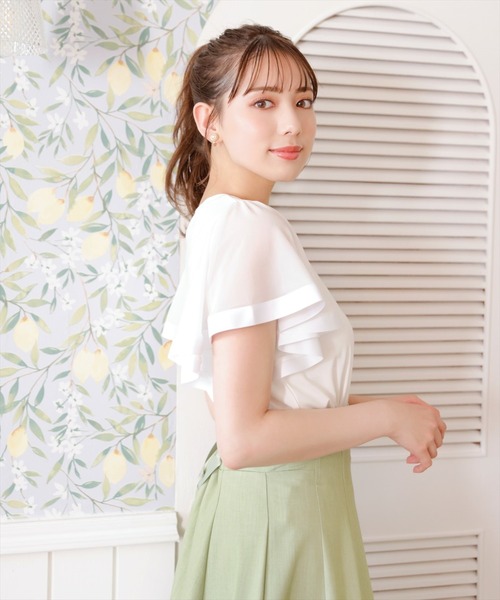 WILLSELECTION（ウィルセレクション）の「チュールフリルカットソー（Tシャツ/カットソー）」 - WEAR