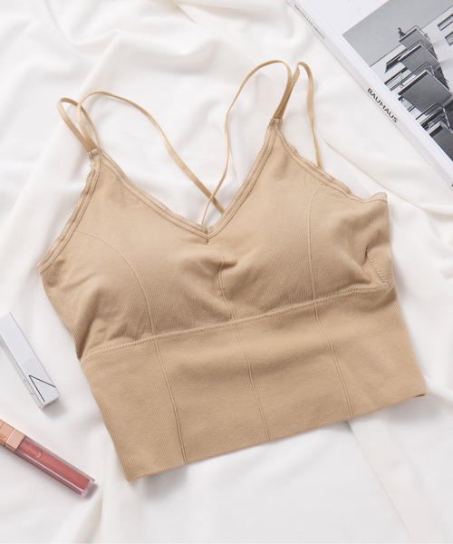 SETUP7（セットアップセブン）の「【SETUP7】スポーツブラ カップ付きキャミソール インナー KNF049 ※（キャミソール）」 - WEAR