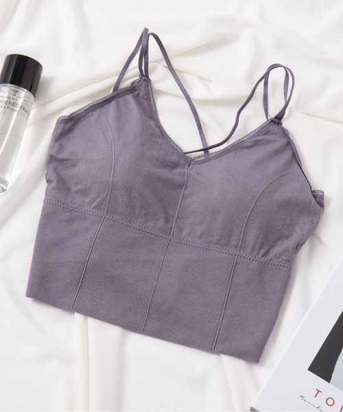 SETUP7（セットアップセブン）の「【SETUP7】スポーツブラ カップ付きキャミソール インナー KNF049 ※（キャミソール）」 - WEAR