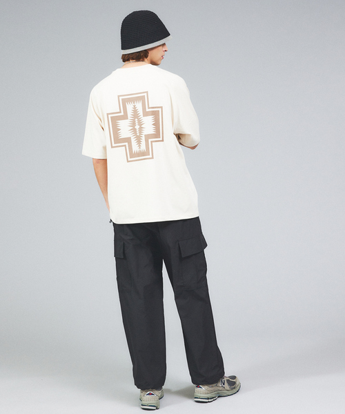 PENDLETON（ペンドルトン）の「WEB限定 【PENDLETON/ペンドルトン】ネイティブ柄バックプリント ショートスリーブ Raglan / ラグランTシャツ（Tシャツ/カットソー ...