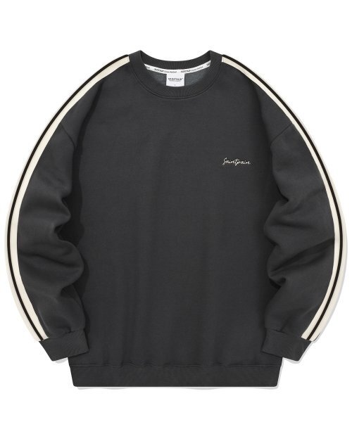 【セール】SP Kelly logo line crew neck - charcoal（スウェット）｜SAINTPAIN（セイントペイン）の ...