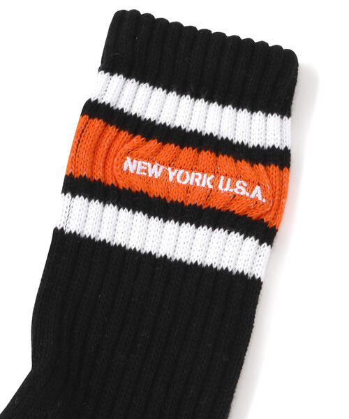 AVIREX（アヴィレックス）の「LINE NEW YORK SOCKS/ラインニューヨークソックス（ソックス/靴下）」 - WEAR