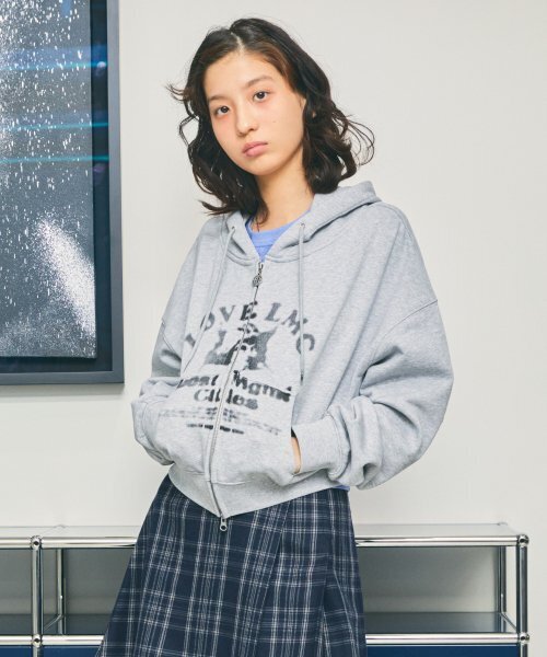 WM LOVE ANGEL ZIP-UP HOODIE heather gray（パーカー）｜LMC（ ）のファッション通販 - ZOZOTOWN