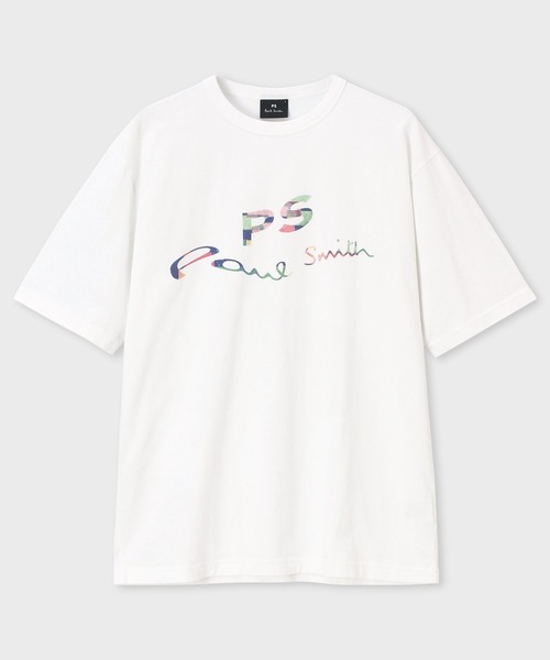 【セール】'Warped logo' 半袖Tシャツ / 142569 731Y（Tシャツ/カットソー）｜PS Paul Smith（ピーエス ...