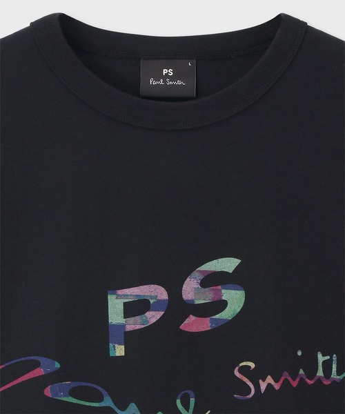 【セール】'Warped logo' 半袖Tシャツ / 142569 731Y（Tシャツ/カットソー）｜PS Paul Smith（ピーエス ...