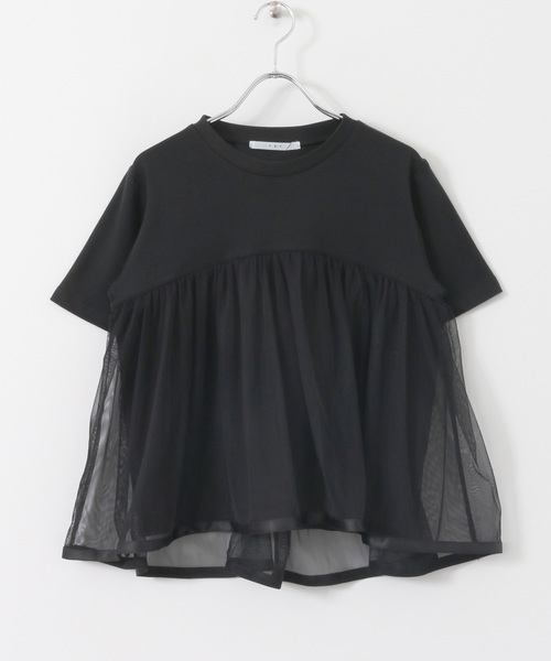 KBF（ケイビーエフ）の「チュール切替Tシャツ（Tシャツ/カットソー）」 - WEAR