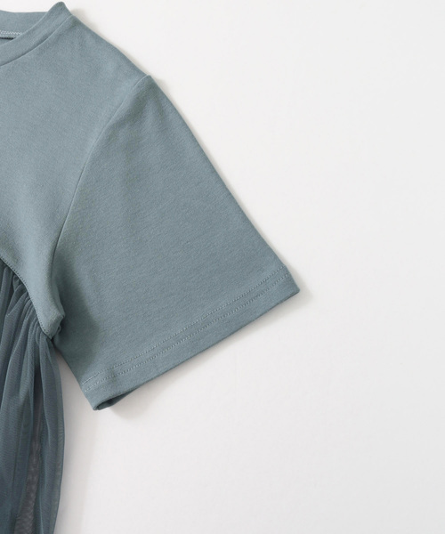 KBF（ケイビーエフ）の「チュール切替Tシャツ（Tシャツ/カットソー）」 - WEAR