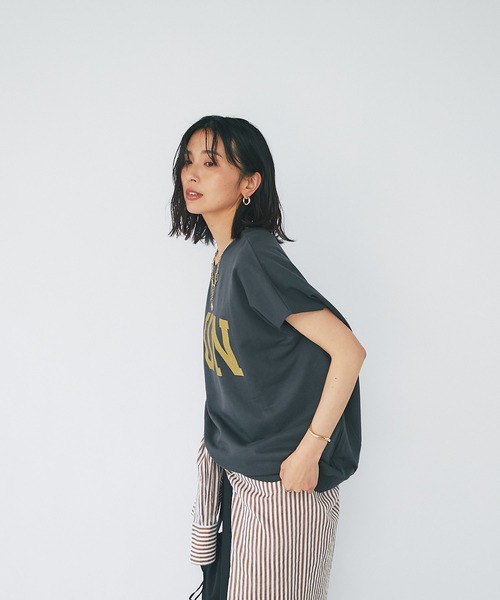 RIVE DROITE（リヴドロワ）の「ミニ裏毛Tシャツ（Tシャツ/カットソー）」 - WEAR
