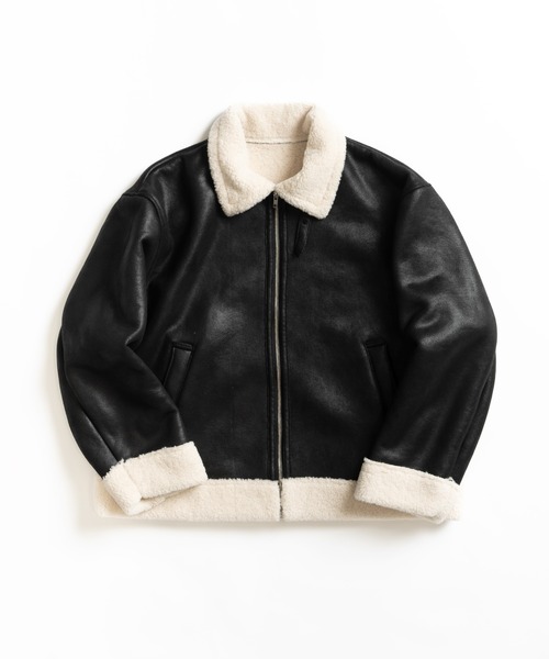 WETTEMPT（ウィテンプト）の「FAKE MOUTON B-3 JACKET /フェイクムートンB-3ジャケット（ムートンコート）」 - WEAR