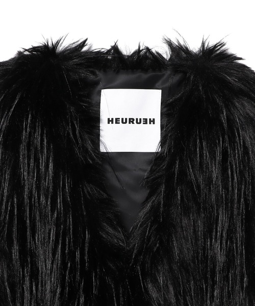 ESTNATION（エストネーション）の「HEURUEH / Vネックファーベスト（ベスト）」 - WEAR