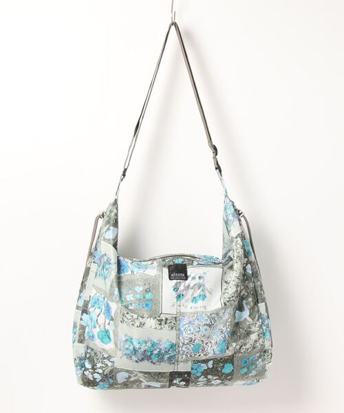 SUPER HAKKA（スーパーハッカ）の「「glanta」アーティストコラボ「flower patchwork」プリントギャザーショルダーバッグ（ショルダーバッグ）」 - WEAR