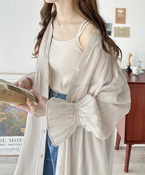 classicalelf（クラシカルエルフ）の「大人のラフスタイル。綿100％前後2wayストライプドビーワンピース（ワンピース）」 - WEAR