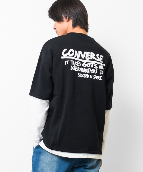 【セール】CONVERSE 別注裏起毛レイヤード風トレーナー（スウェット）｜RAT EFFECT（ラットエフェクト）のファッション通販 ...