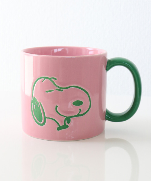 〈PEANUTS/ピーナッツ〉ハンドルカラー マグカップ 340mlサイズ（グラス/マグカップ/タンブラー）｜PEANUTS（ピーナッツ）のファッション通販 - ZOZOTOWN