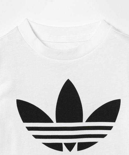 こども ビームス（コドモビームス）の「adidas / ベビー TREFOIL Tシャツ（80～90㎝）（Tシャツ/カットソー）」 - WEAR