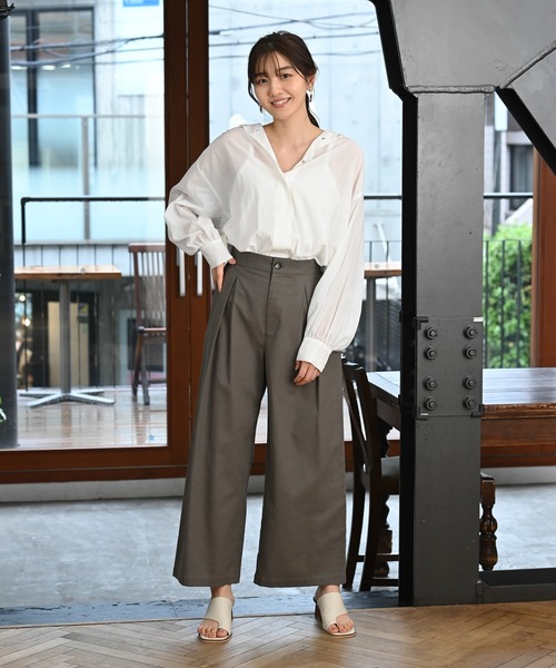 Rewde（ルゥデ）の「リネン混ワイドパンツ（1R12-05070）（その他パンツ）」 - WEAR