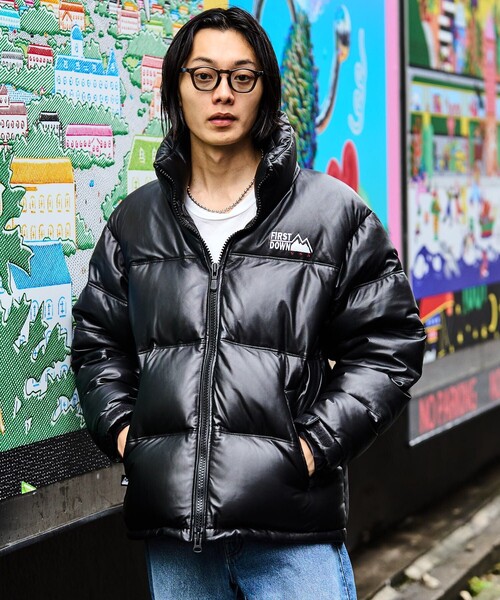 FIRST DOWN（ファーストダウン）の「FIRST DOWN/ファーストダウン LAMB LEATHER DOWN JKT（ダウン ...