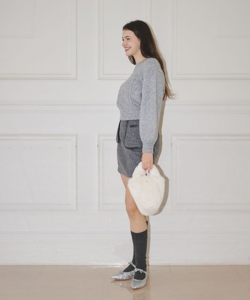 MIRO AMURETTE（ミロアミュレット）の「circle charm ecofur bag/チャーム付きエコファーバック（ハンドバッグ）」 - WEAR