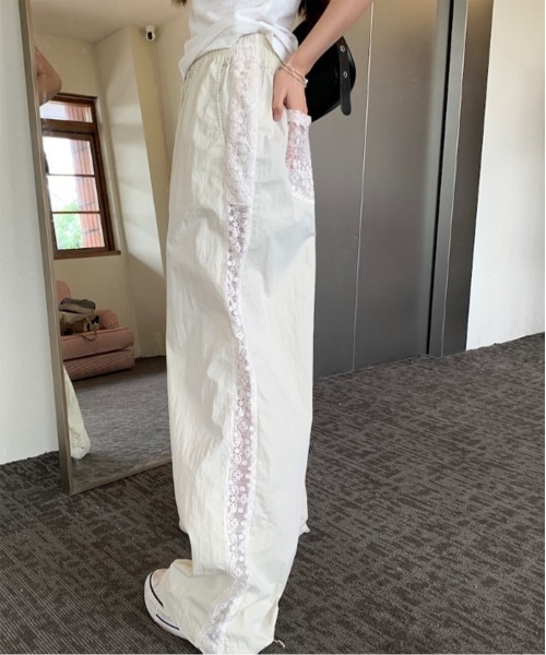 by muni:r（バイ ムニール）の「シースルーレースラインバンディングパンツ/2024 SS COLLECTION（その他パンツ）」 - WEAR