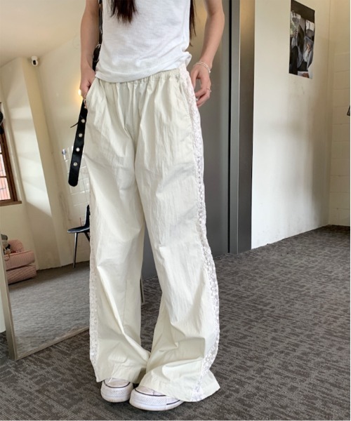 by muni:r（バイ ムニール）の「シースルーレースラインバンディングパンツ/2024 SS COLLECTION（その他パンツ）」 - WEAR