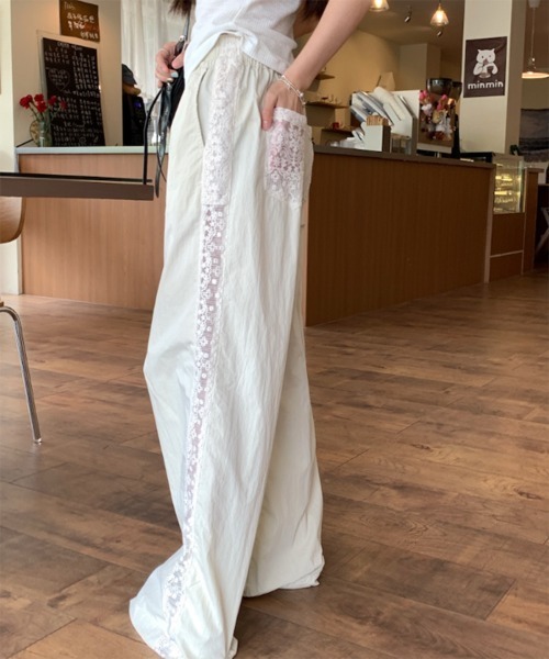 by muni:r（バイ ムニール）の「シースルーレースラインバンディングパンツ/2024 SS COLLECTION（その他パンツ）」 - WEAR