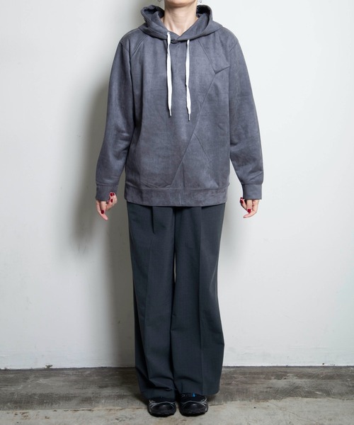 COMMON WARE（コモンウェアー）の「COMMONWARE:スウェードタッチ切り替えパーカー（パーカー）」 - WEAR