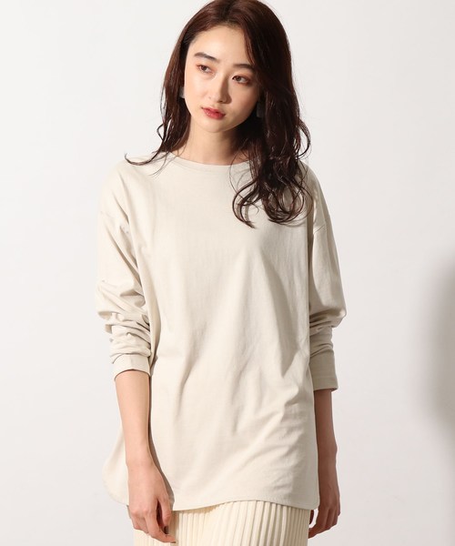 OZOC（オゾック）の「 【26(S)/50(L)WEB限定サイズ】【洗える】GIZA COTTONレイヤードロンT（Tシャツ/カットソー）」 - WEAR