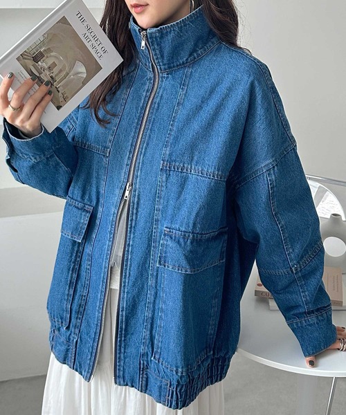 GeeRA（ジーラ）の「オーバーサイズダブルジップデニムブルゾン（ブルゾン）」 - WEAR