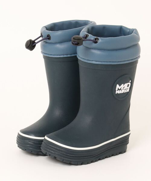 MAD FOOT（マッドフット）の「MADFOOT! マッドフット キッズ フード付き防寒レインブーツ【完全防水/滑りにくい】長靴 ラバー ...