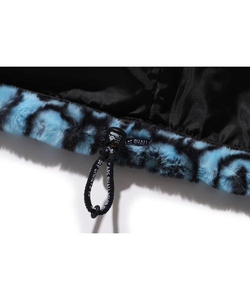 A BATHING APE（アベイシングエイプ）の「ALL BABY MILO FAUX FUR HOODIE JACKET L（ミリタリー ...