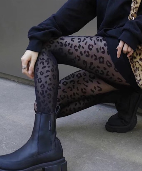 Vipoa（ヴィポア）の「leopard print stockings（タイツ/ストッキング）」 - WEAR