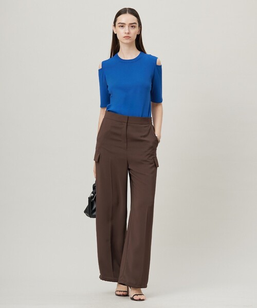 ICB（アイシービー）の「【接触冷感・UVカット・洗える】 VIS/NYハイゲージ デザインプルオーバー（ニット/セーター）」 - WEAR