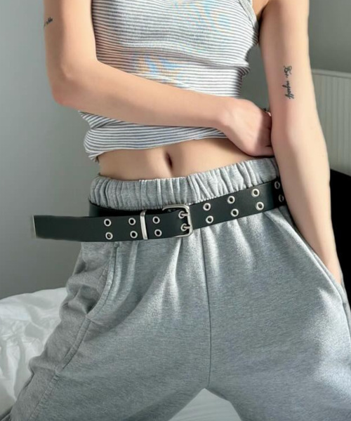 Half Eyelet Belt (Black)（ベルト）｜VONVAT（ヴォンバト）のファッション通販 - ZOZOTOWN