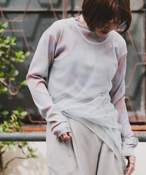 KBF（ケイビーエフ）の「2WAYチュールタンクトップ（その他トップス）」 - WEAR