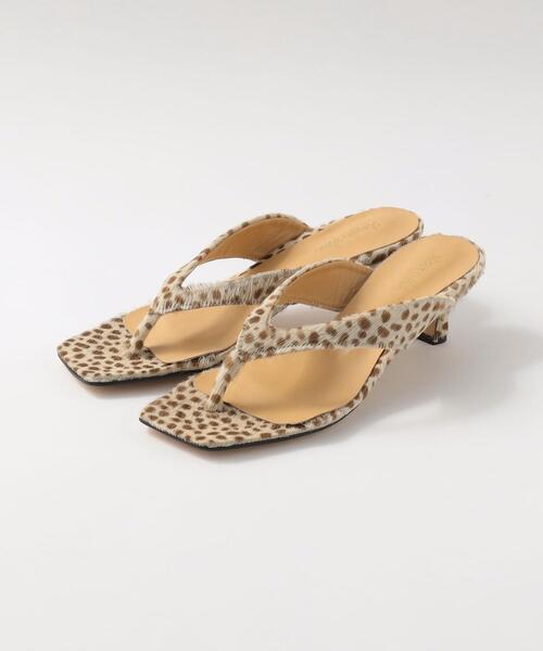 Steven Alan（スティーブンアラン）の「＜Steven Alan＞LEOPARD MOTIF TONG MULES/ミュール（サンダル ...