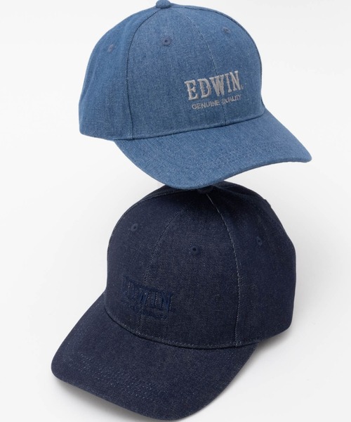 EDWIN（エドウィン）の「EDWIN デニムロゴ刺繍CAP（キャップ）」 - WEAR