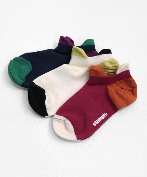 stample（スタンプル）の「ダブルタブライト ローカットソックス 【3足組】（ソックス/靴下）」 - WEAR