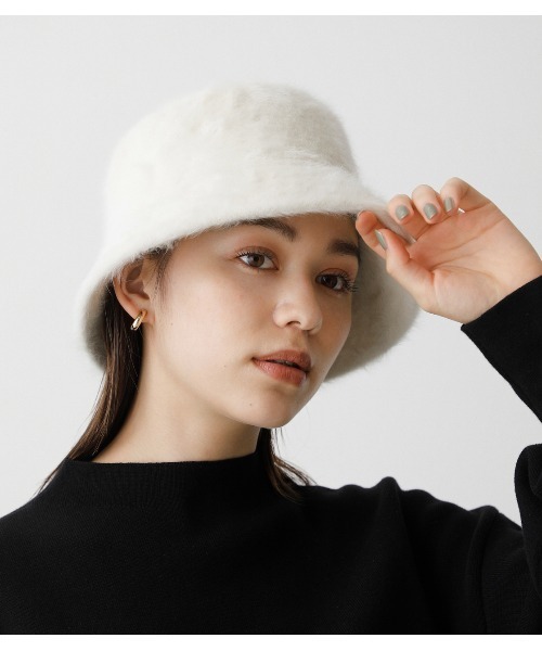 AZUL by moussy（アズールバイマウジー）の「SHAGGY BUCKET HAT/シャギーバケットハット（ハット）」 - WEAR