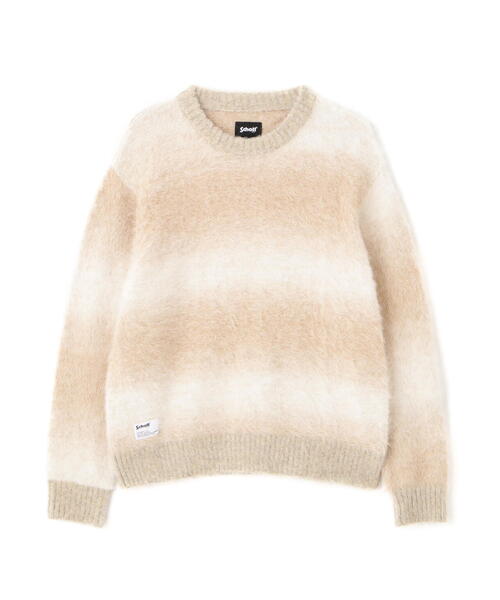 セール】Schott/ショット/GRADATION CREW KNIT/グラデーション クルー