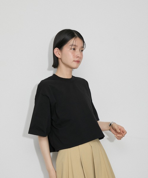 【セール】【洗える】クロップドフォルムT S/S（Tシャツ/カットソー）｜ADAM ET ROPE'（アダムエロペ）のファッション通販 ...