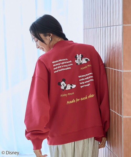 coen（コーエン）の「【Disney／ディズニー】coen限定 バックプリントハーフジップスウェット（スウェット）」 - WEAR