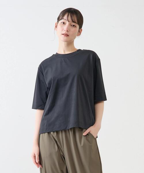 LOGEMENT DE CLAIRE（ロジュモンドクレール）の「【Allease/オールイーズ】コンパクトハーフスリーブプルオーバー（Tシャツ ...