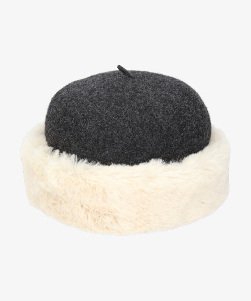 override（オーバーライド）の「【OVERRIDE】BASQUE FUR CHAO TOQUE（ハット）」 - WEAR