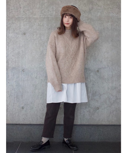 override（オーバーライド）の「【OVERRIDE】BASQUE FUR CHAO TOQUE（ハット）」 - WEAR