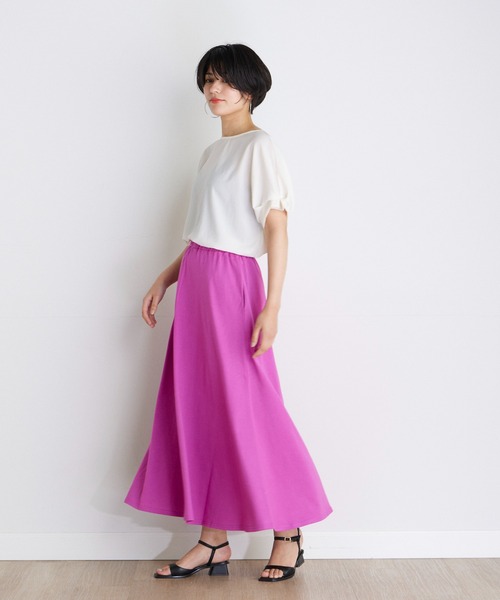 INED CLARO（イネドクラロ）の「ブライトフレアスカート【セットアップ対応】（スカート）」 - WEAR